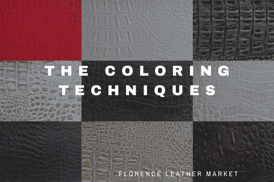All leather coloring techniques